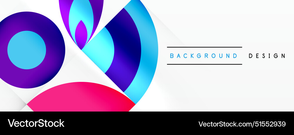 Circles and petals geometric beautiful abstract Vector Image