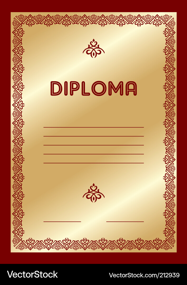 Diploma Royalty Free Vector Image - VectorStock