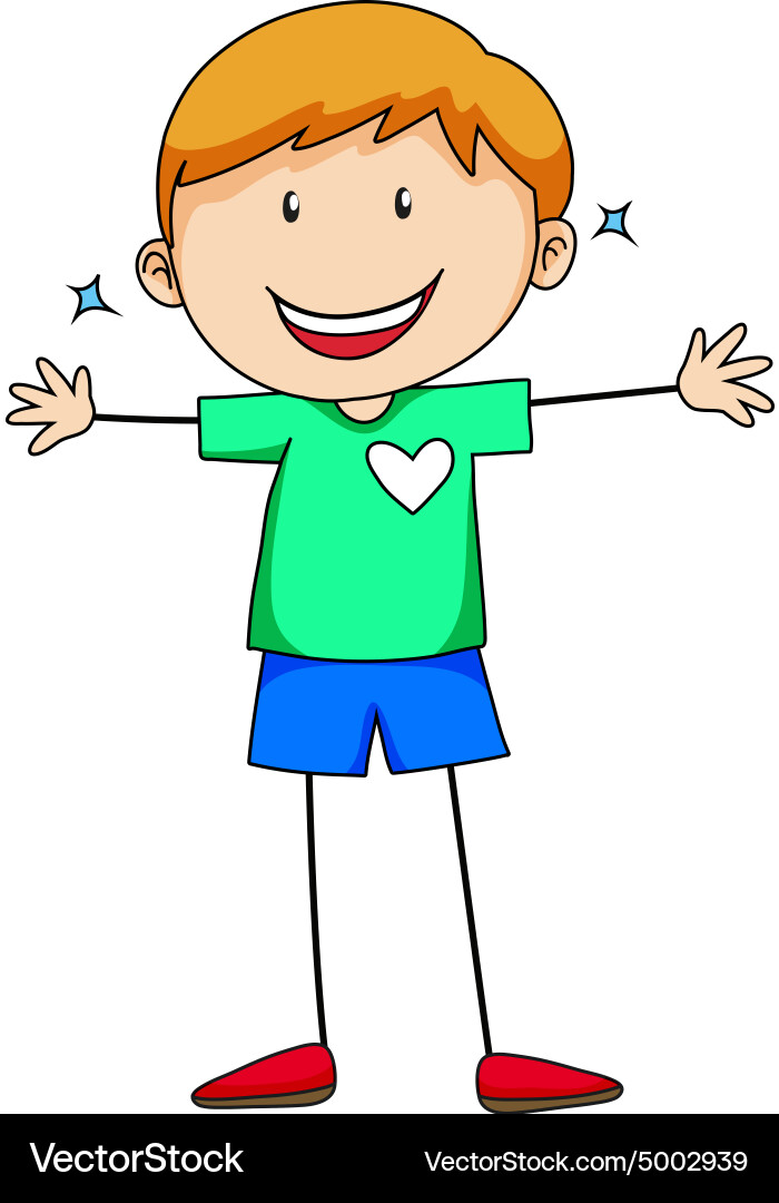Happy boy Royalty Free Vector Image - VectorStock