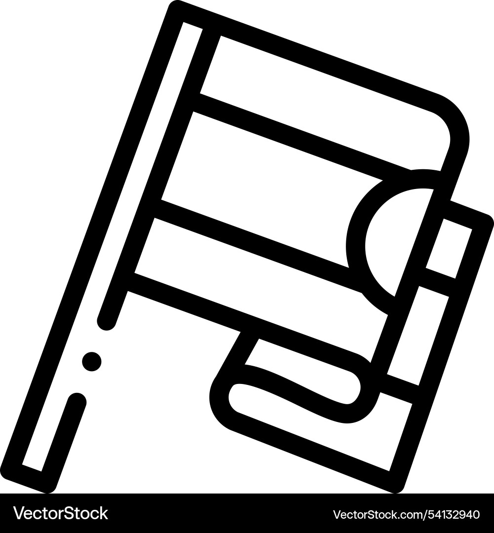 India icon thin linear style design isolated Vector Image