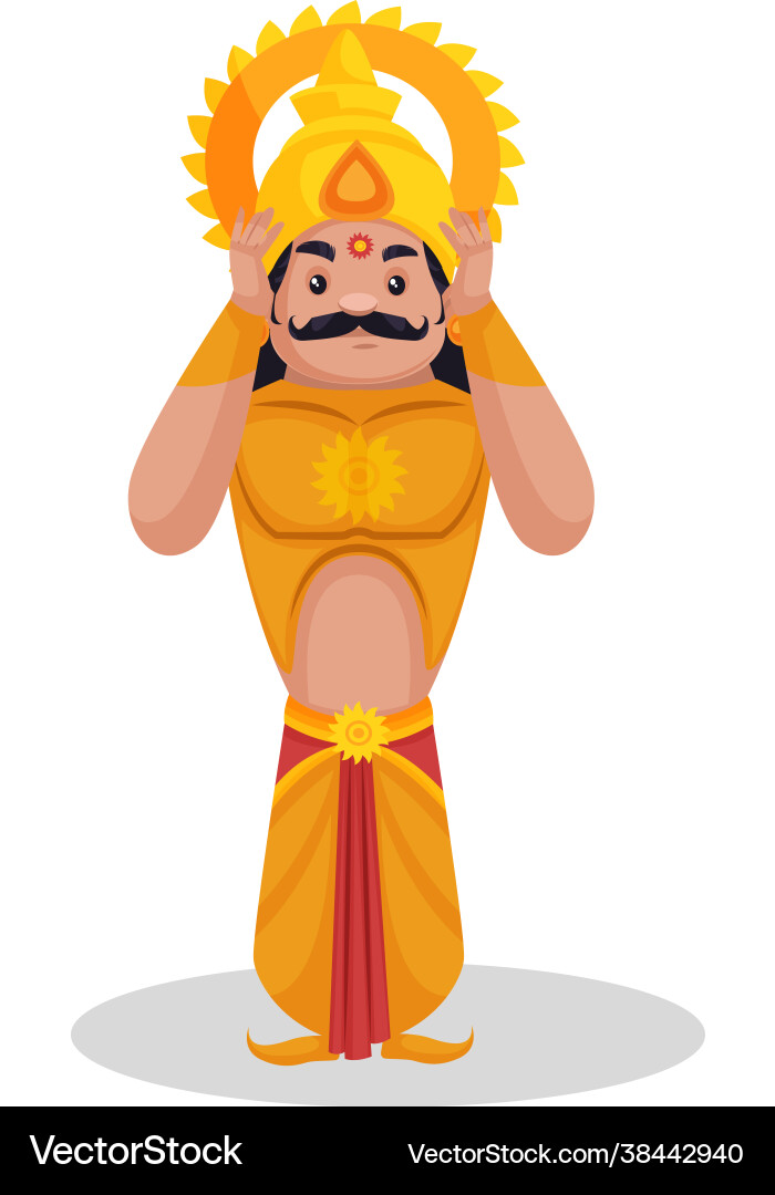 Karna cartoon character Royalty Free Vector Image