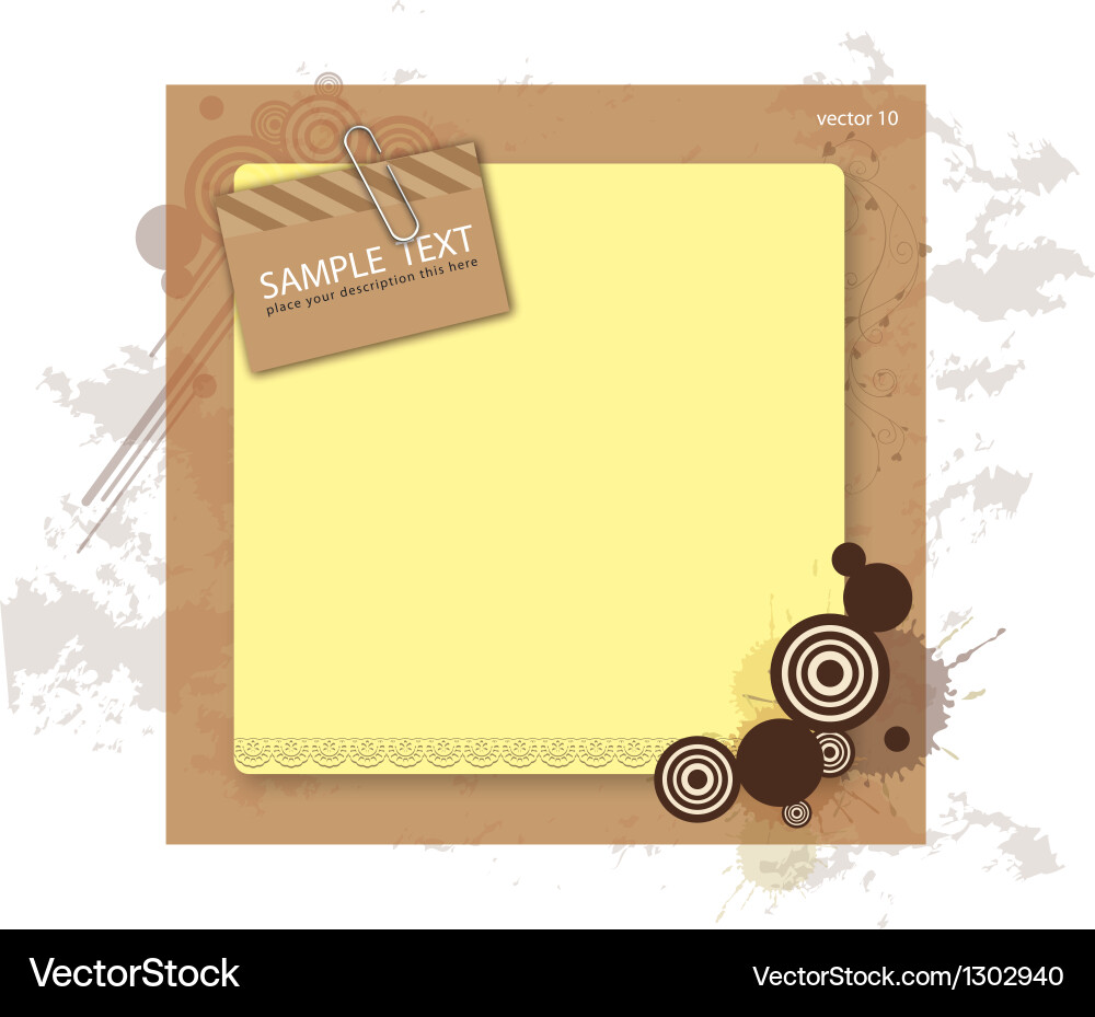 Note paper Royalty Free Vector Image - VectorStock