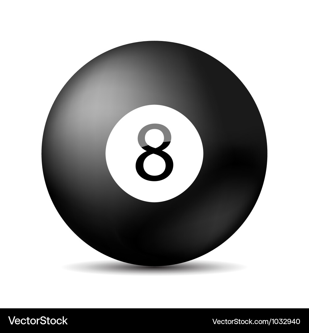 Snooker 8 ball Royalty Free Vector Image - VectorStock