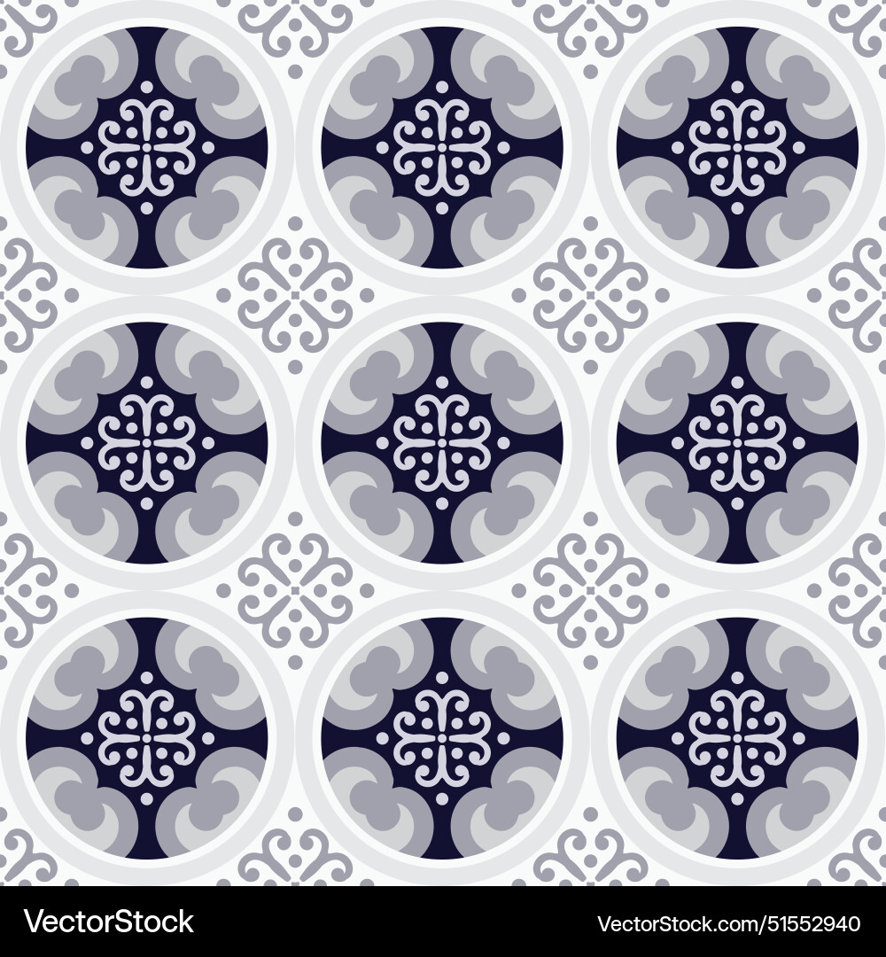 Vintage tile pattern Royalty Free Vector Image
