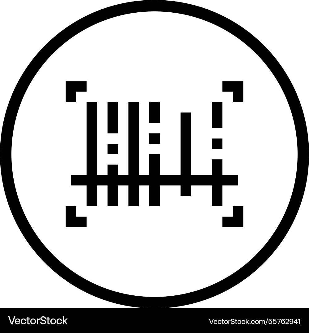 Barcode scanning icon design Royalty Free Vector Image