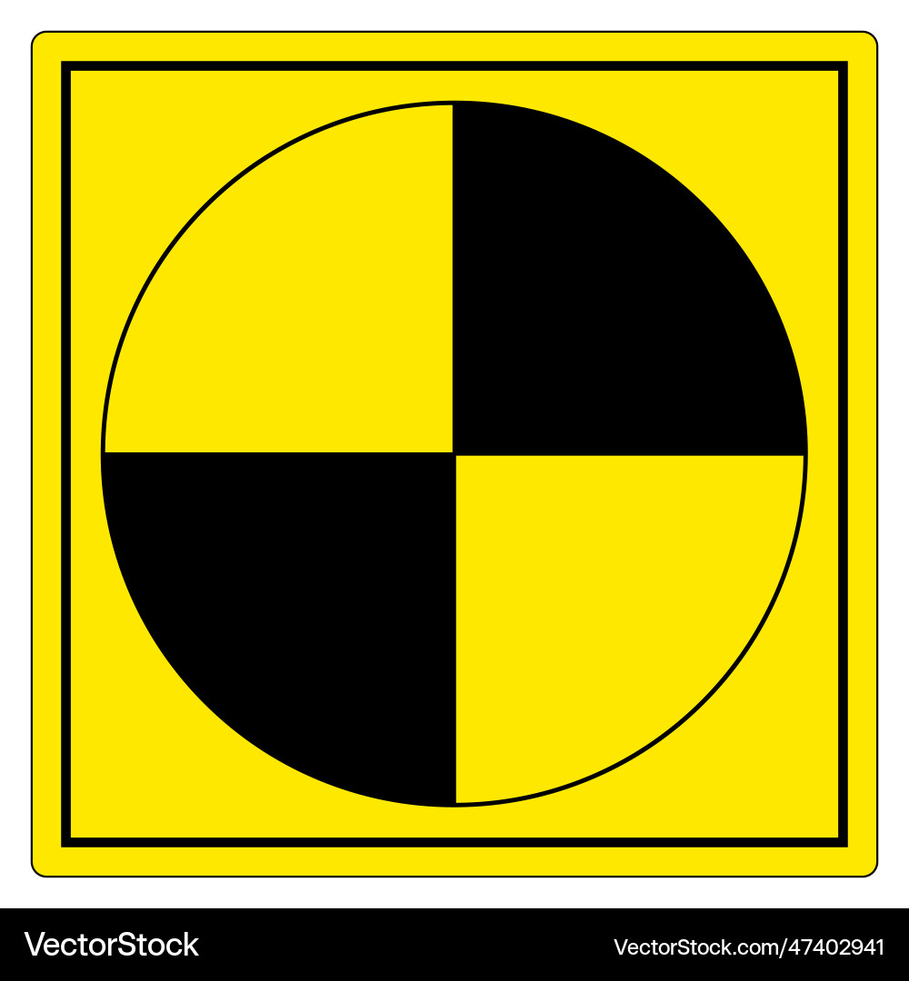 Center of gravity symbol sign isolate on white Vector Image