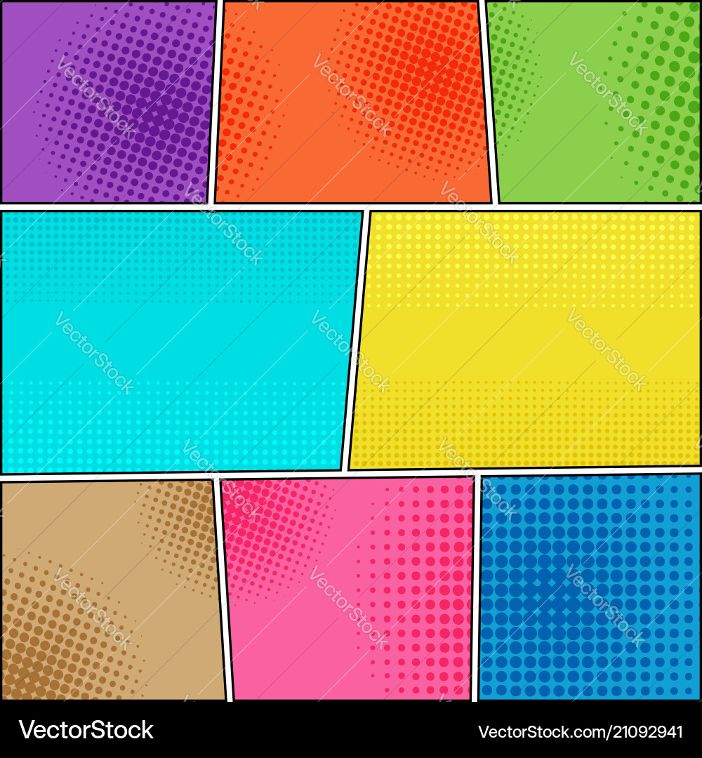 Comic book colorful bright background Royalty Free Vector