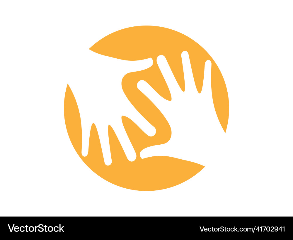Hand logo image Royalty Free Vector Image - VectorStock
