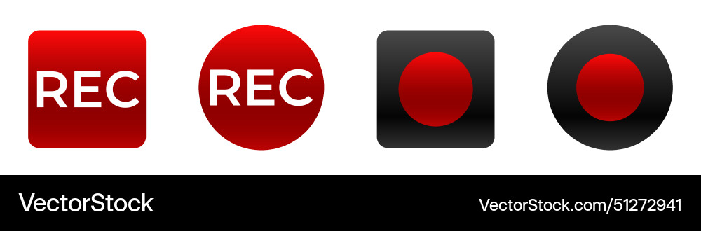 Icon for live rec record video Royalty Free Vector Image