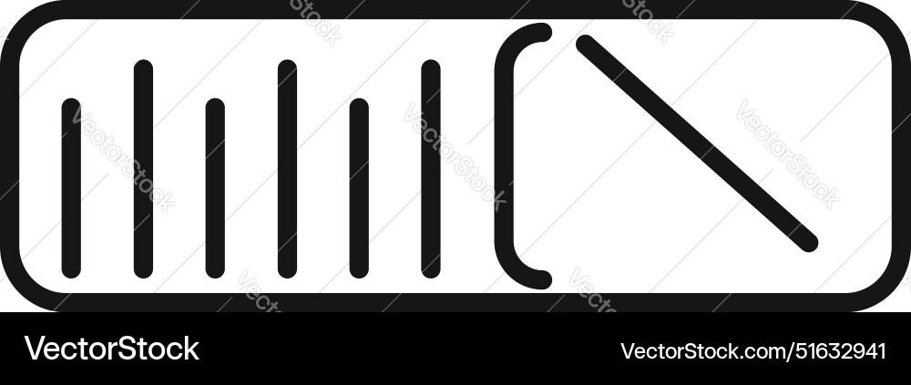 Signal strength indicator showing increasing Vector Image