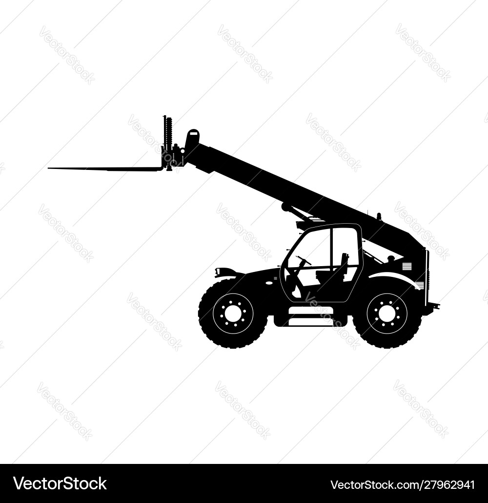 Telescopic handler Royalty Free Vector Image - VectorStock