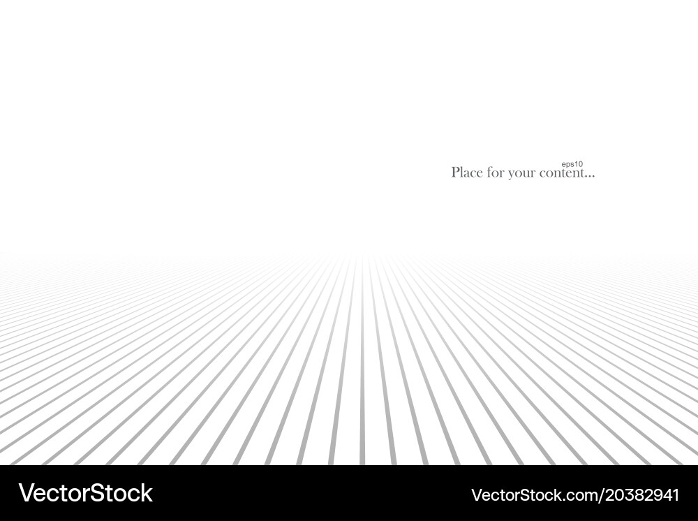 White abstract background with perspective Vector Image