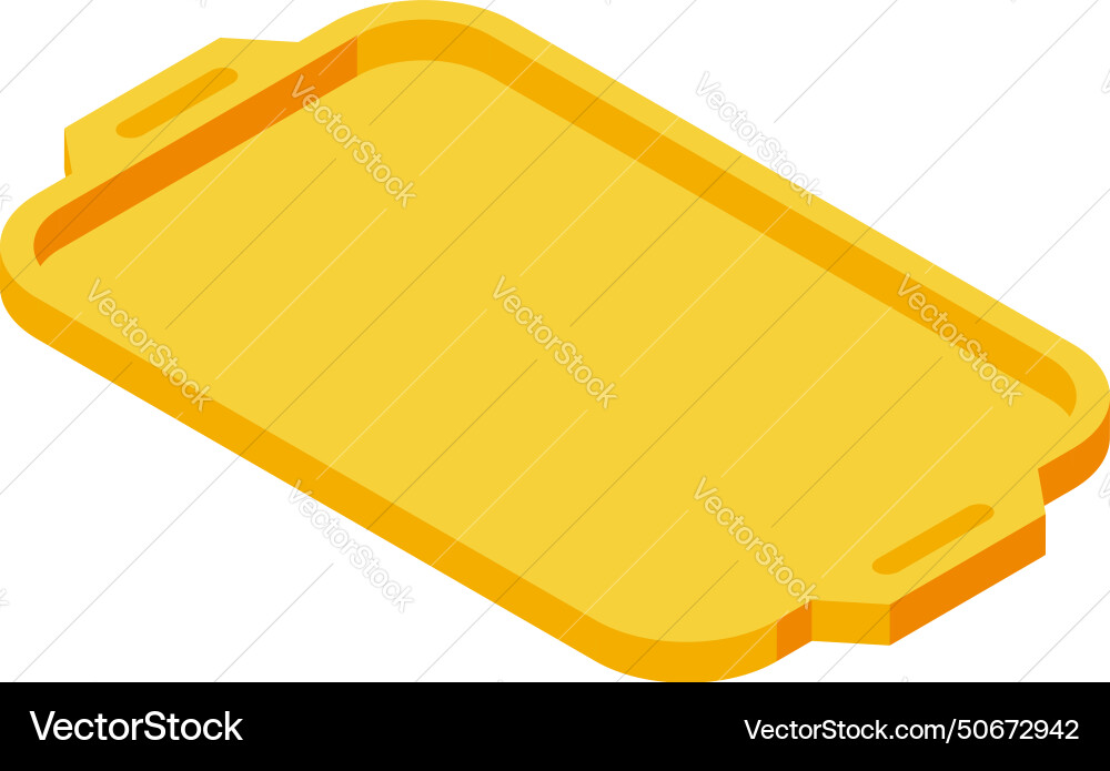 Kitchen meal tray icon isometric banquet Vector Image