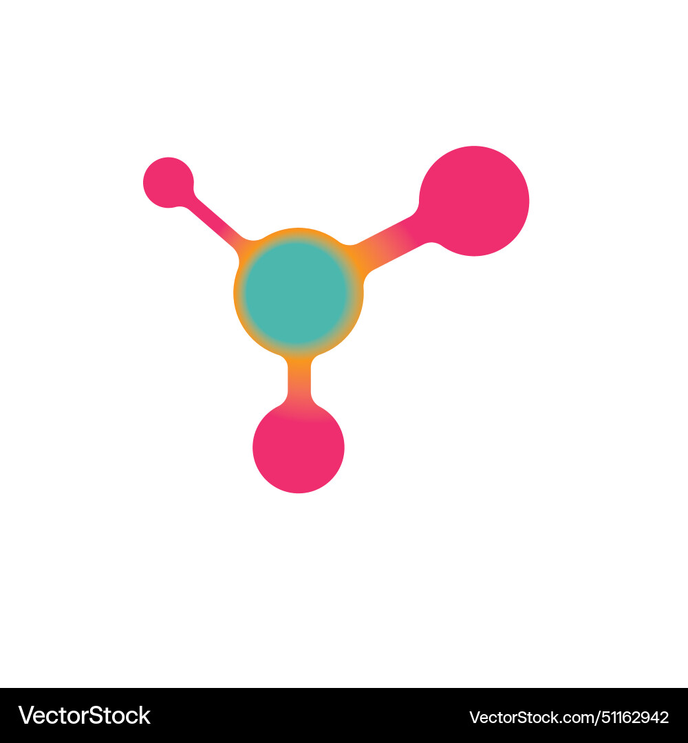 Molecule icon element concept design template Vector Image