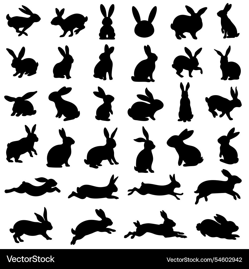Cartoon Rabbit Running Vector Images (over 2,500)