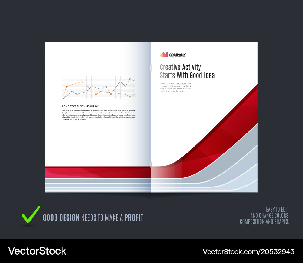 Abstrakte Broschüre Design moderne Katalog Vektorbild