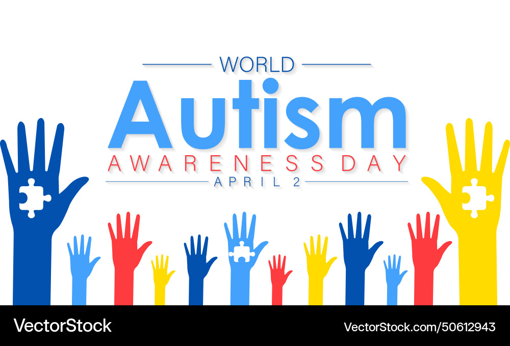 National autism awareness month observed every Vector Image National autism awareness month observed every Vector Image
