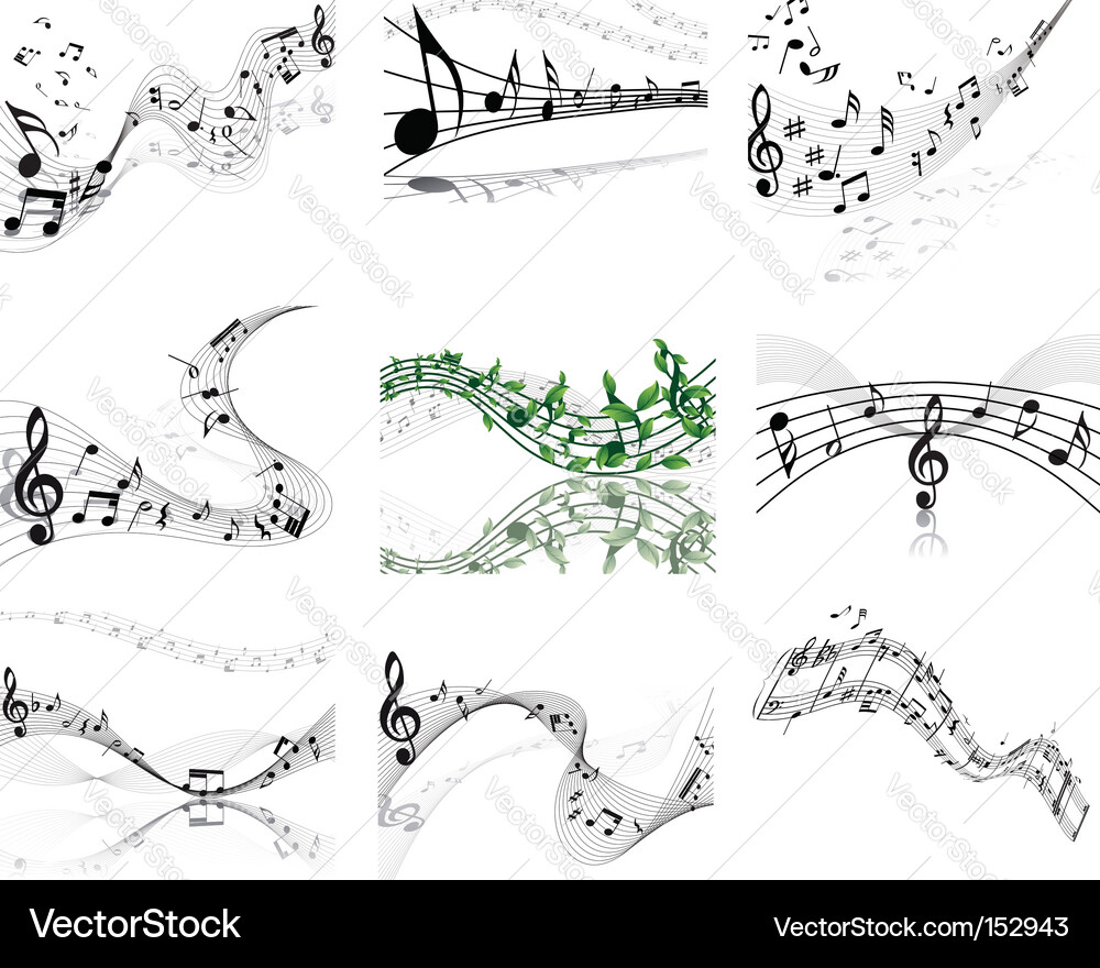 Notes staff Royalty Free Vector Image - VectorStock