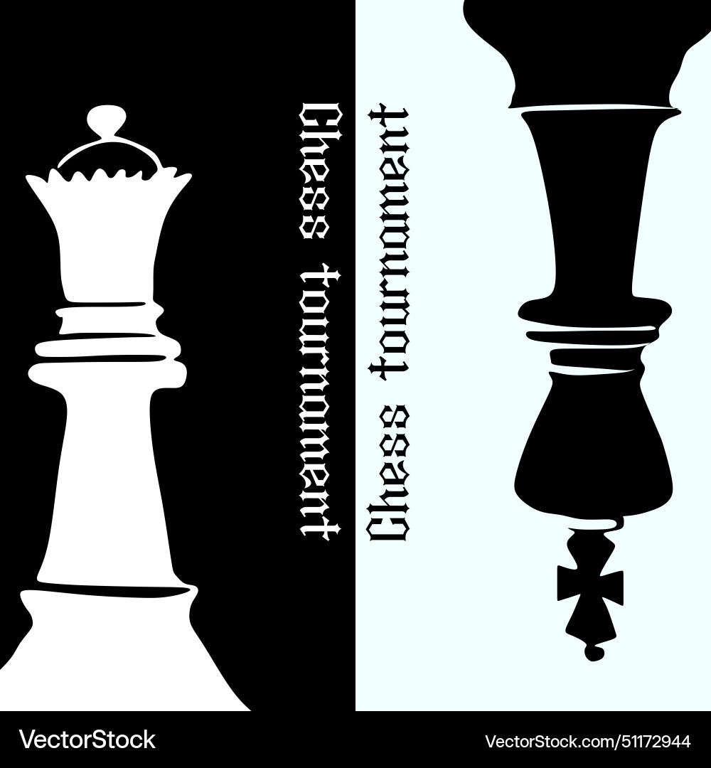 About chess tournament flyer design Royalty Free Vector