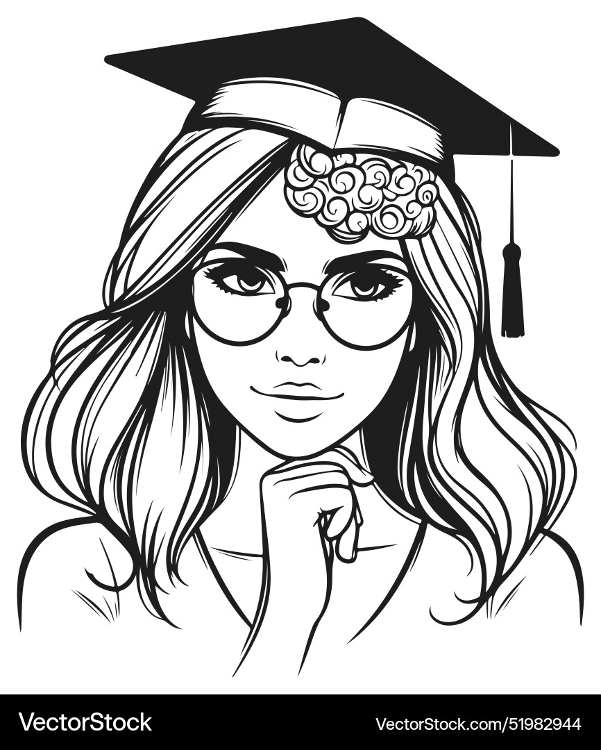 Beautiful mordan girls silhouette design Vector Image