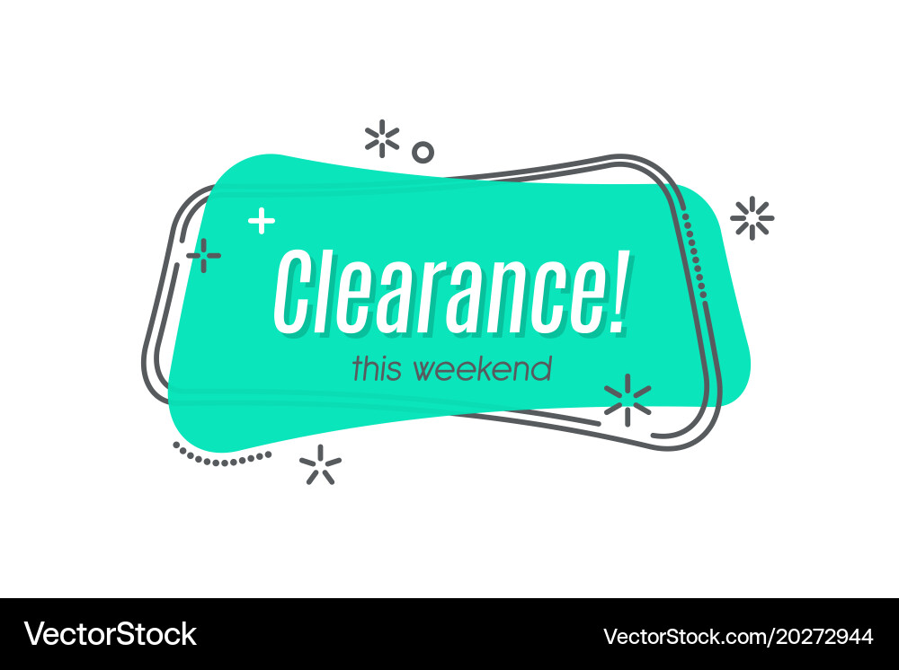 Flat linear promotion ribbon banner scroll price Vector Image