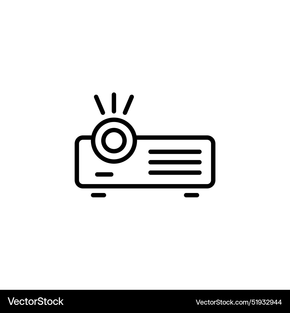 Movie projector icon ideal for cinema Royalty Free Vector