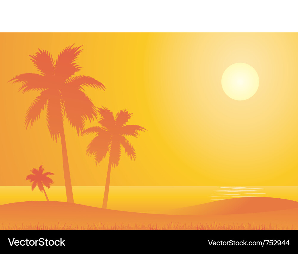 Tropical background Royalty Free Vector Image - VectorStock