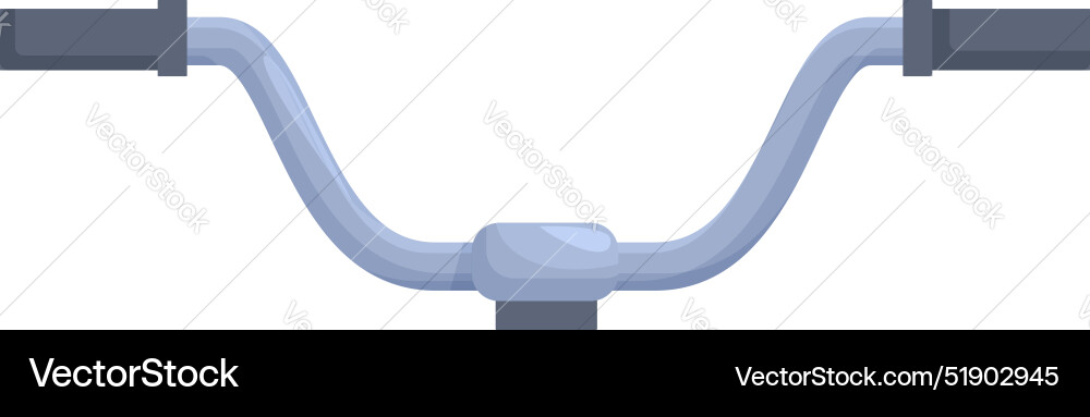 Bicycle handlebar allowing cyclist to steer Vector Image