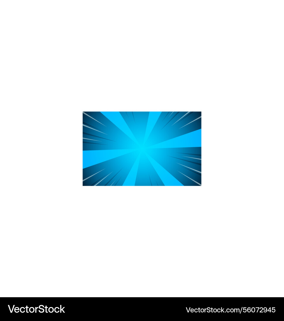 Burst beam of light comic book action zoom Vector Image