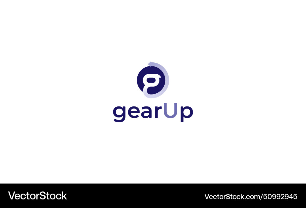 Letter g creative circular 3d motion speed logo Vector Image