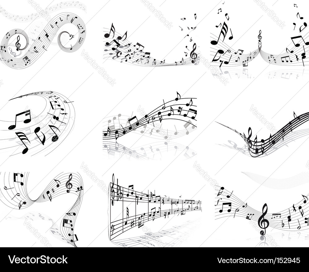 Notes staff Royalty Free Vector Image - VectorStock