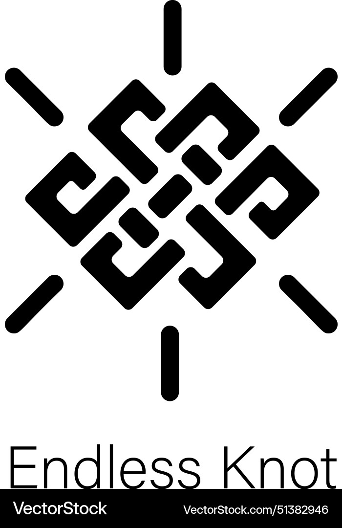 Endless knot Royalty Free Vector Image - VectorStock