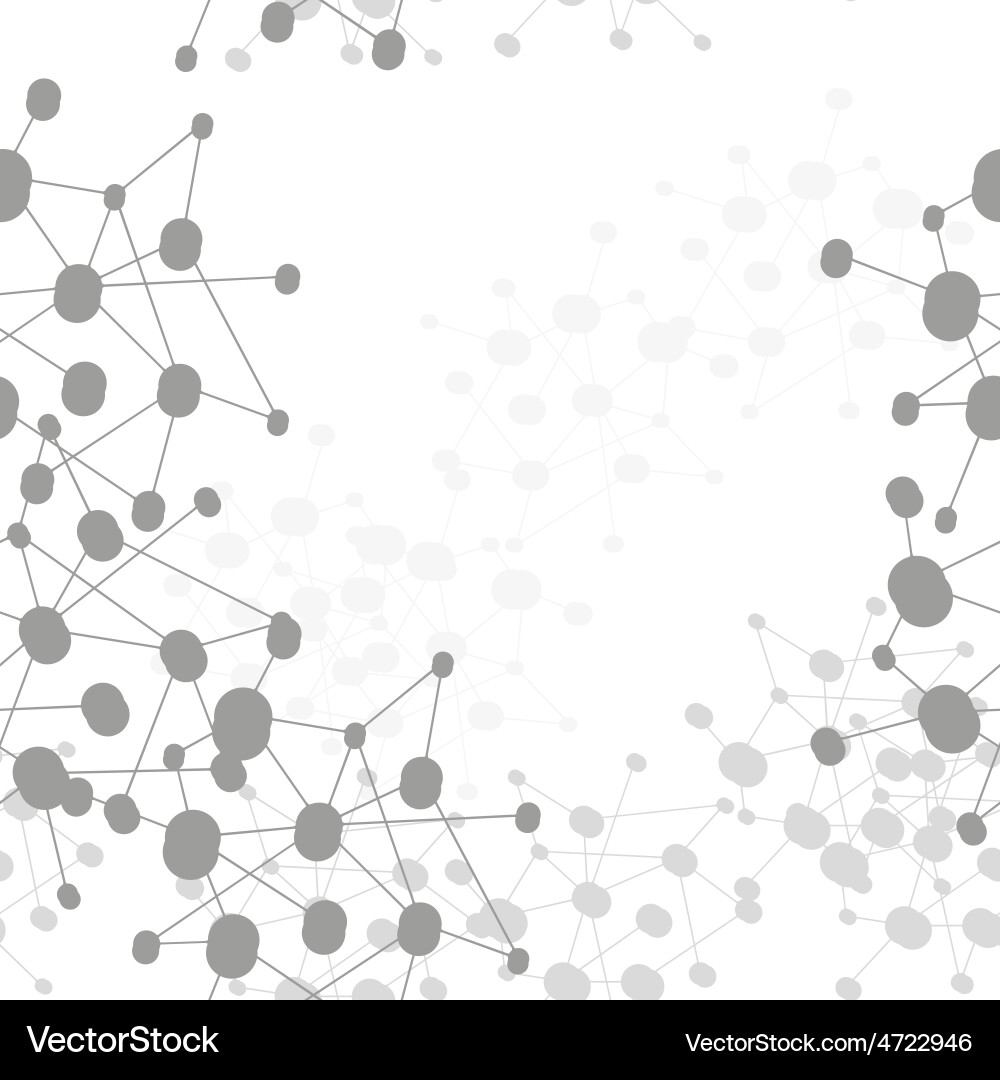 Molecule structure background seamless pattern Vector Image