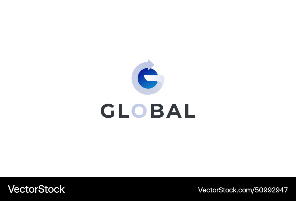 Letter g creative global network connection logo Vector Image