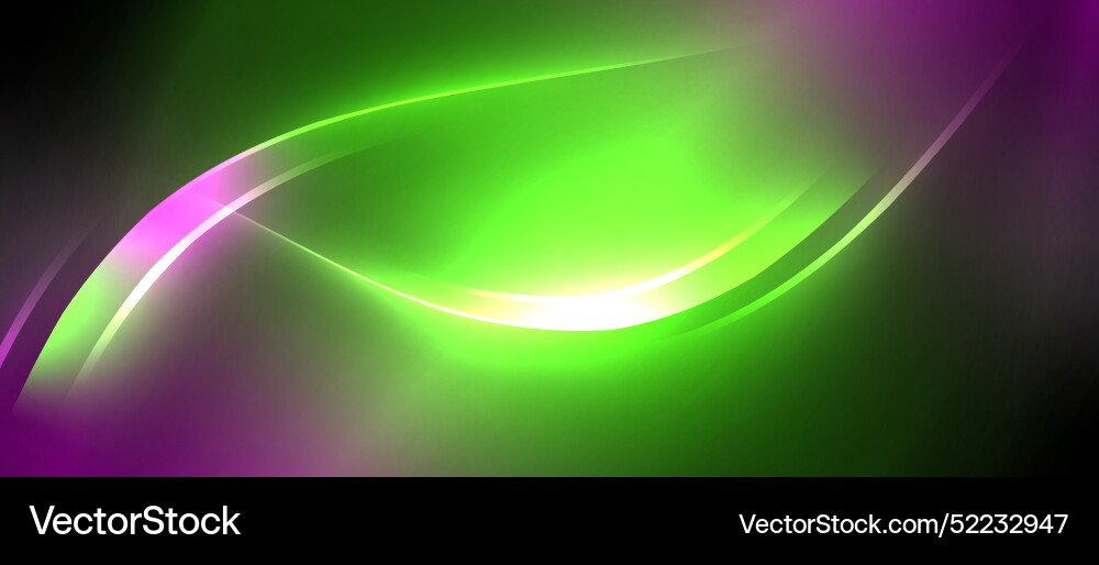 Neon glowing circle rays light round lines Vector Image