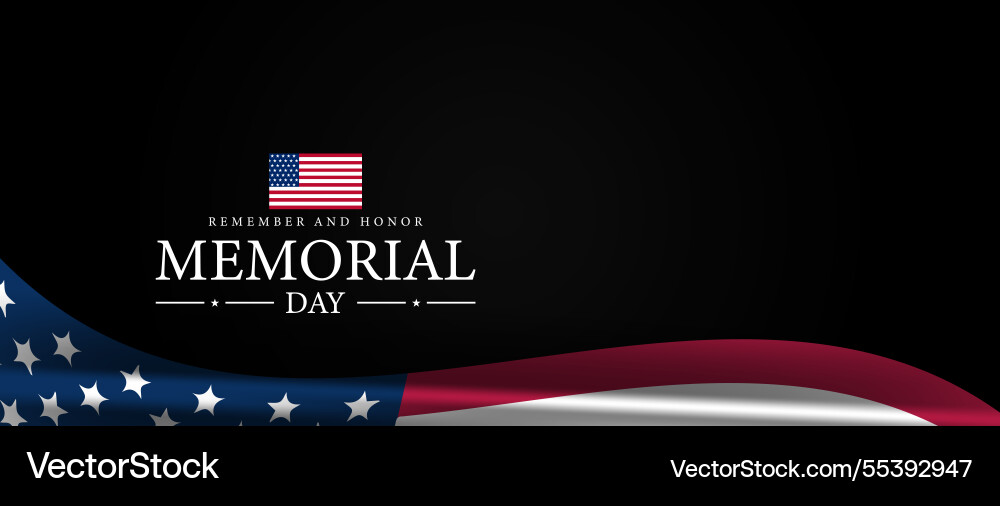 Remembering the fallen a tribute to memorial day Vector Image