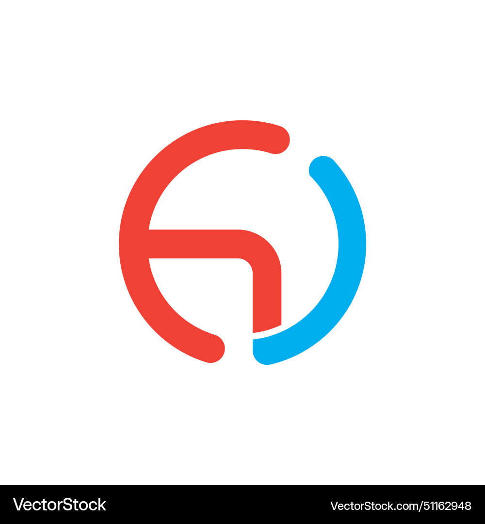 Abstract gd or gv letter icon concept design Vector Image