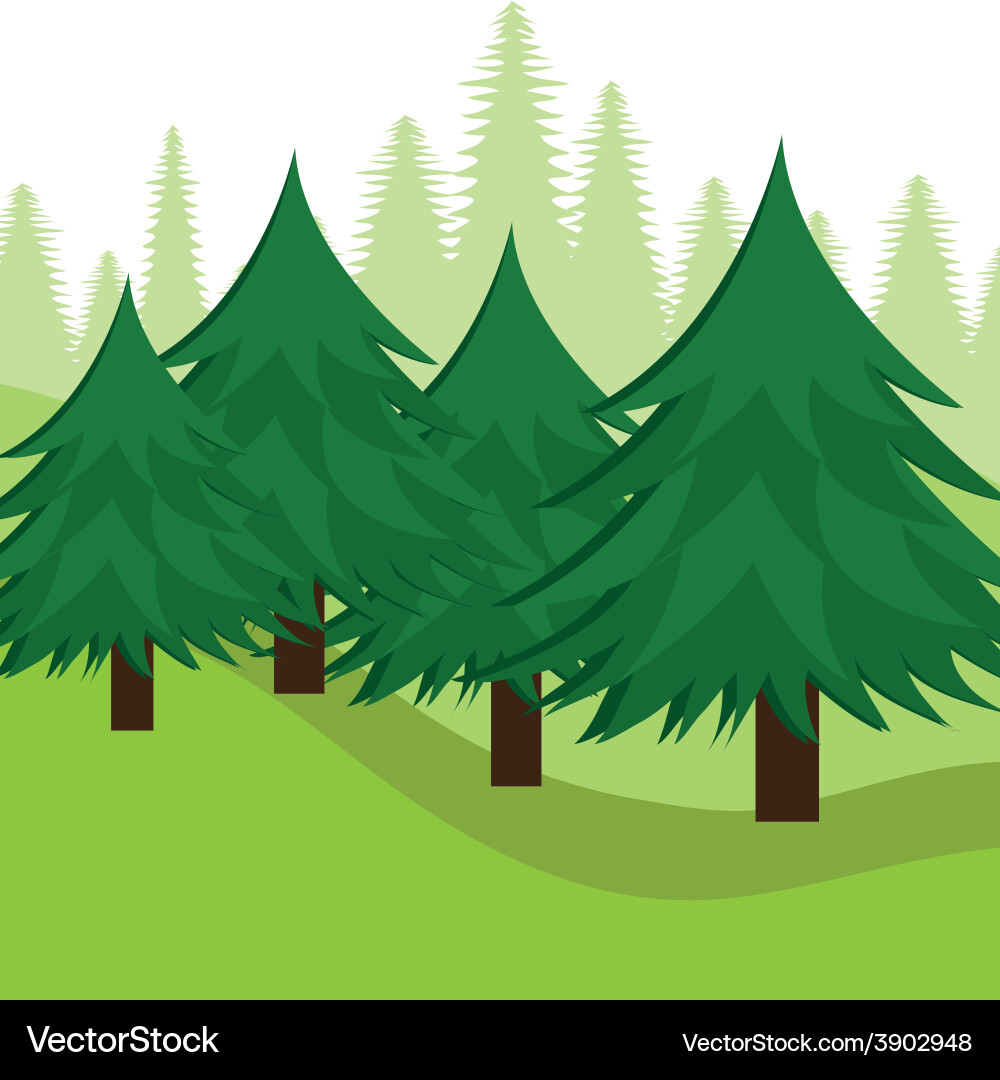 Cute Forest Cartoon Royalty Free Vector Image - VectorStock