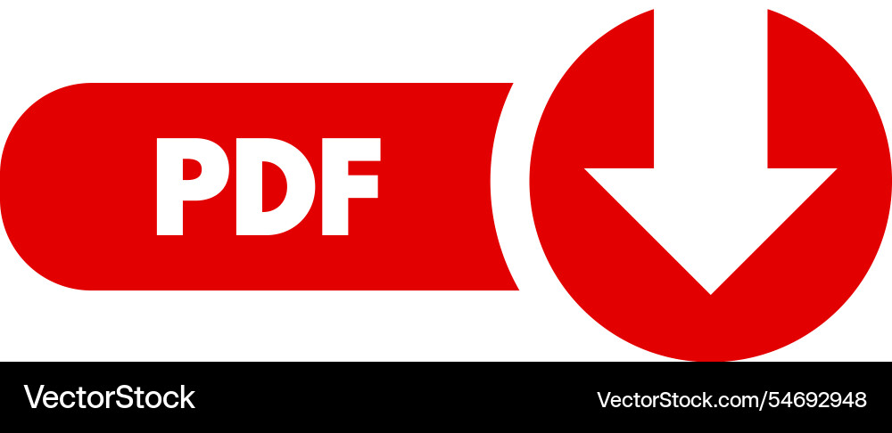 Download pdf buttons - isolated Royalty Free Vector Image
