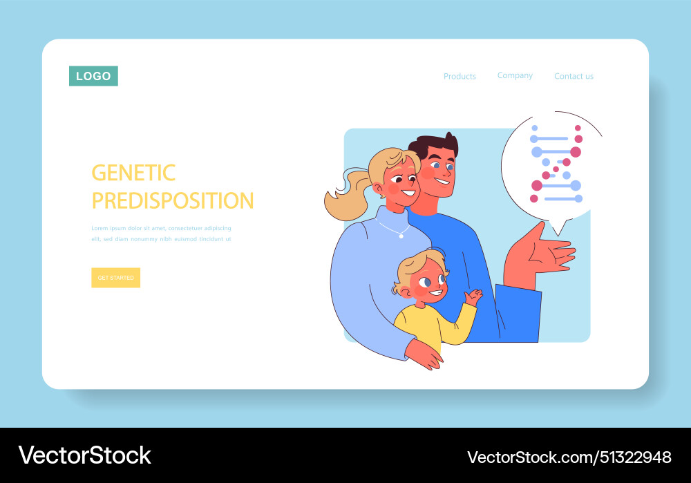 Genetic predisposition Royalty Free Vector Image