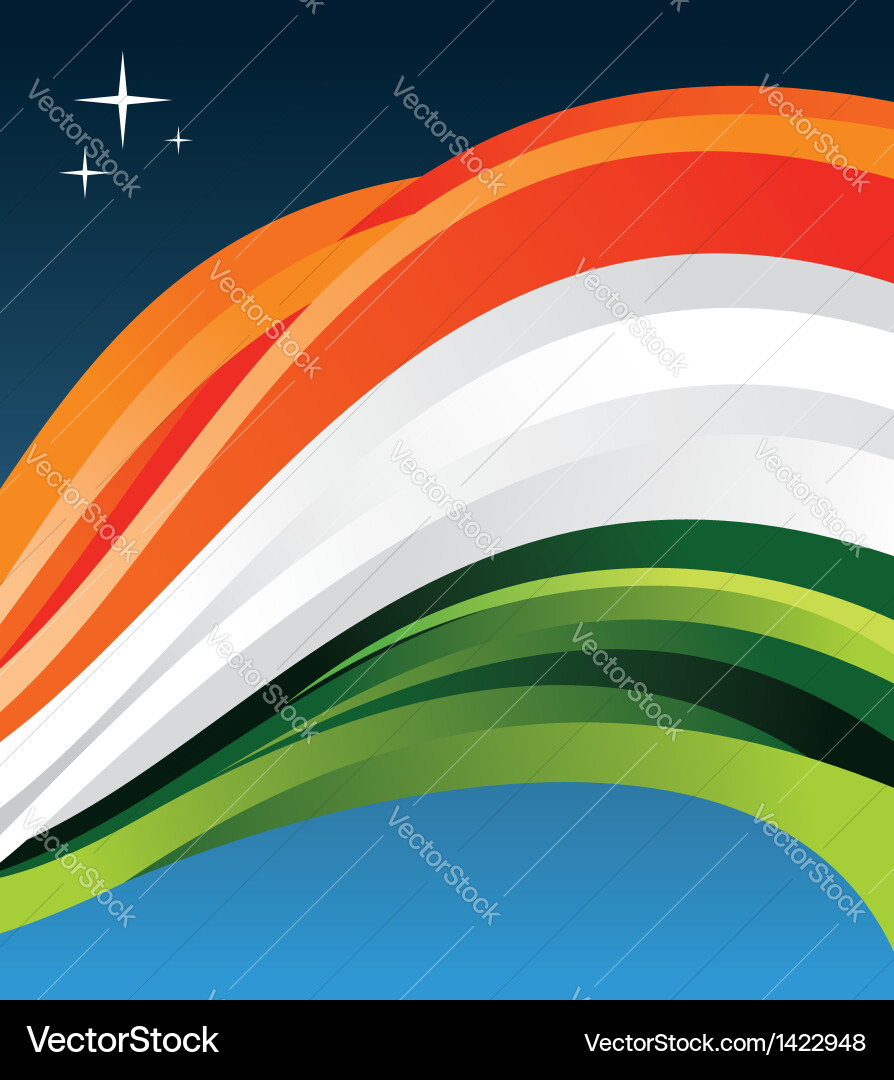India flag Royalty Free Vector Image - VectorStock