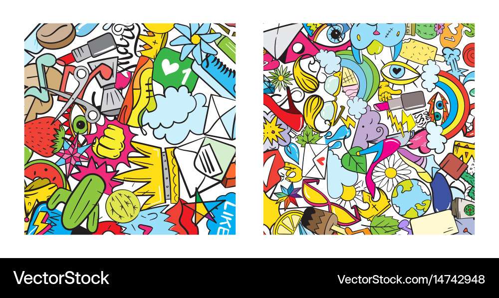 Urban Graffiti & Street Art Pattern Royalty Free Vector