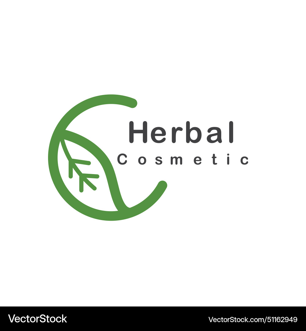 Abstract c letter leaf icon concept design Vector Image