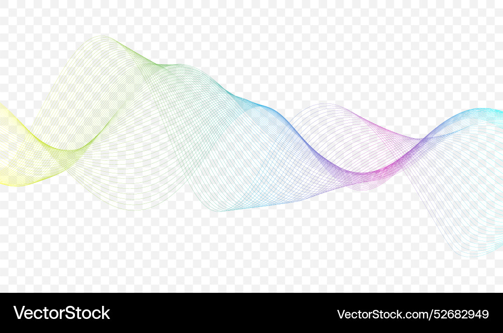 Abstract with colored wavy Royalty Free Vector Image