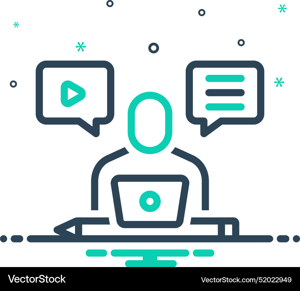 Content creator Royalty Free Vector Image - VectorStock