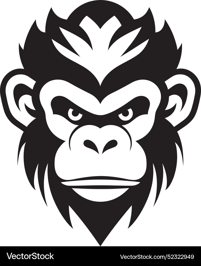 Inkwell illuminations darkened monkey dynamics Vector Image