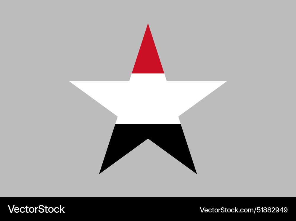Yemen flag sign Royalty Free Vector Image - VectorStock