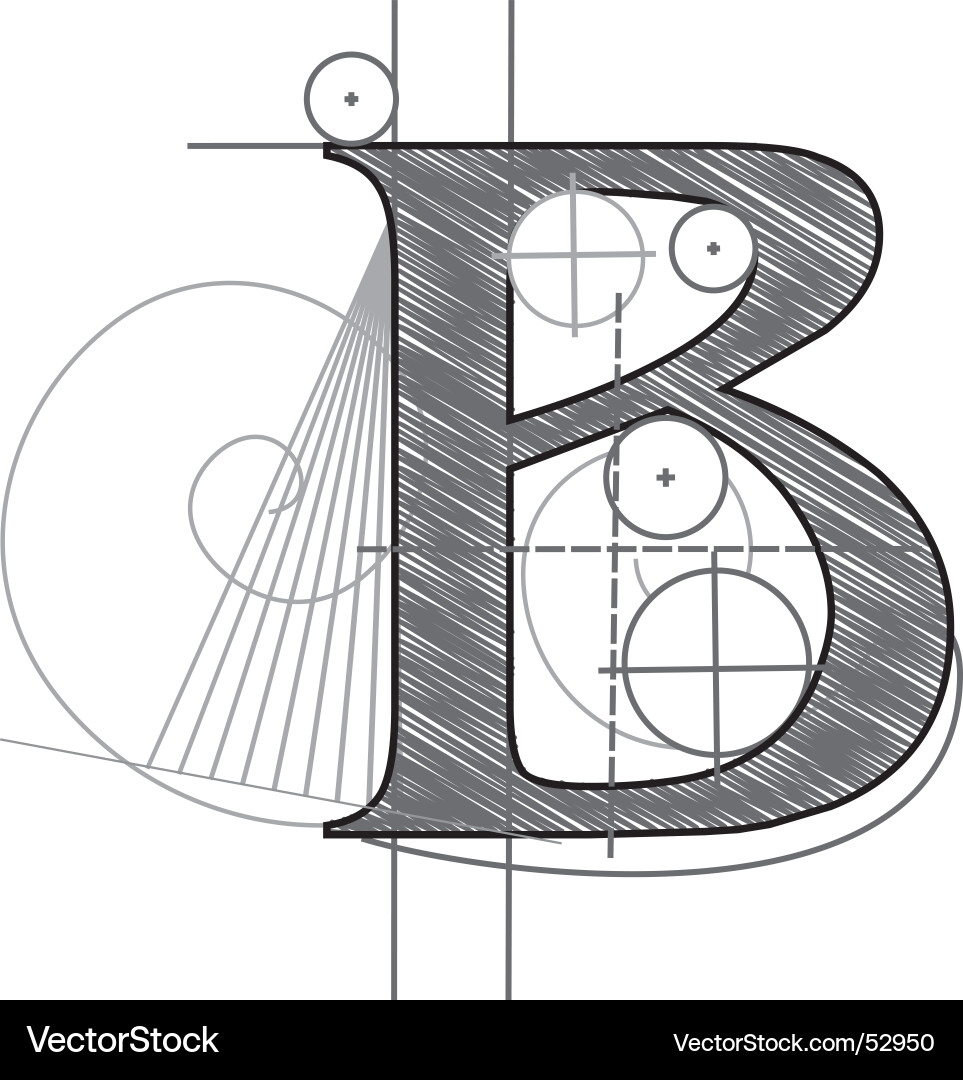B Royalty Free Vector Image - VectorStock