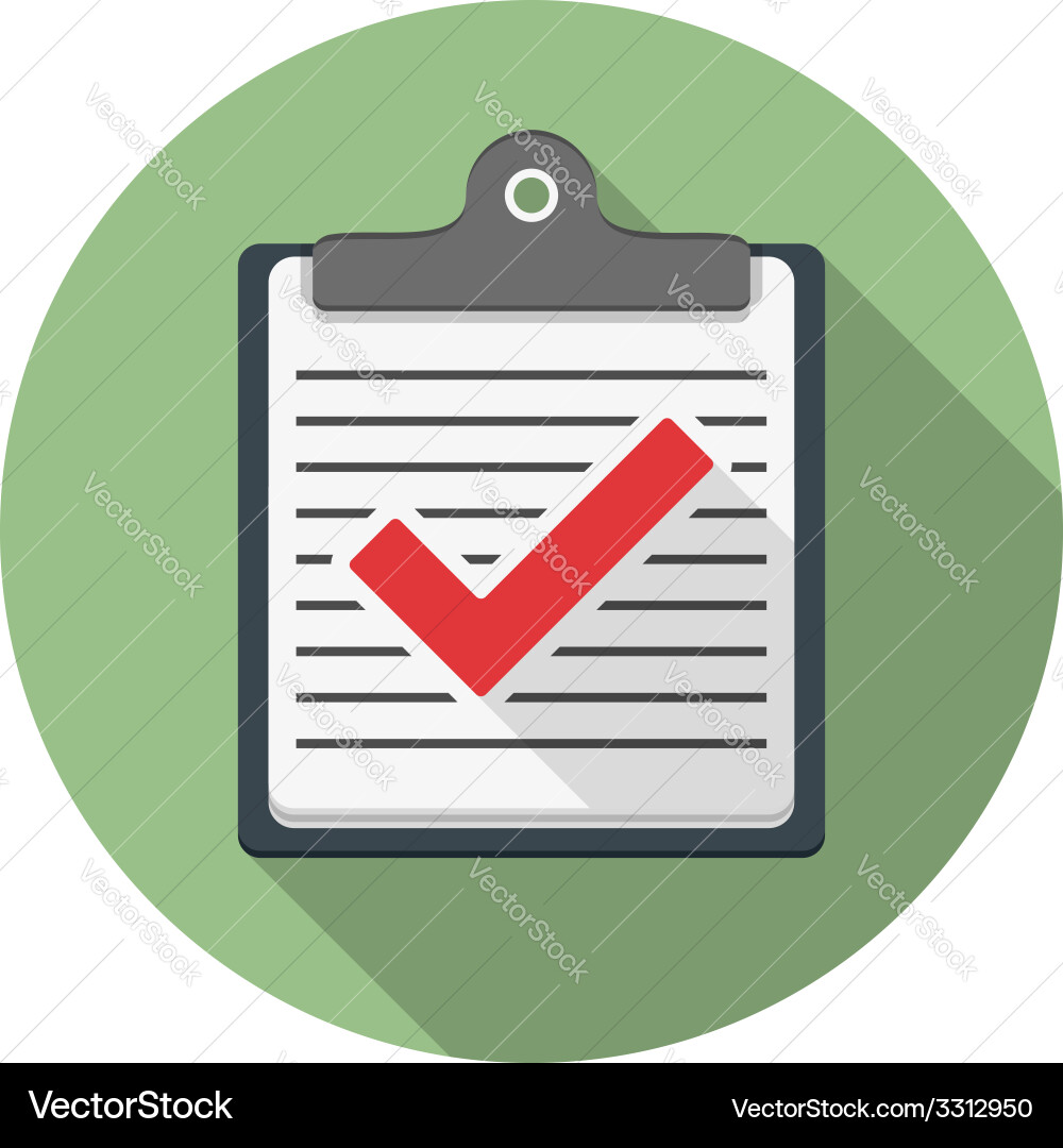 Prüfliste Icon Lizenzfreies Vektorbild - VectorStock