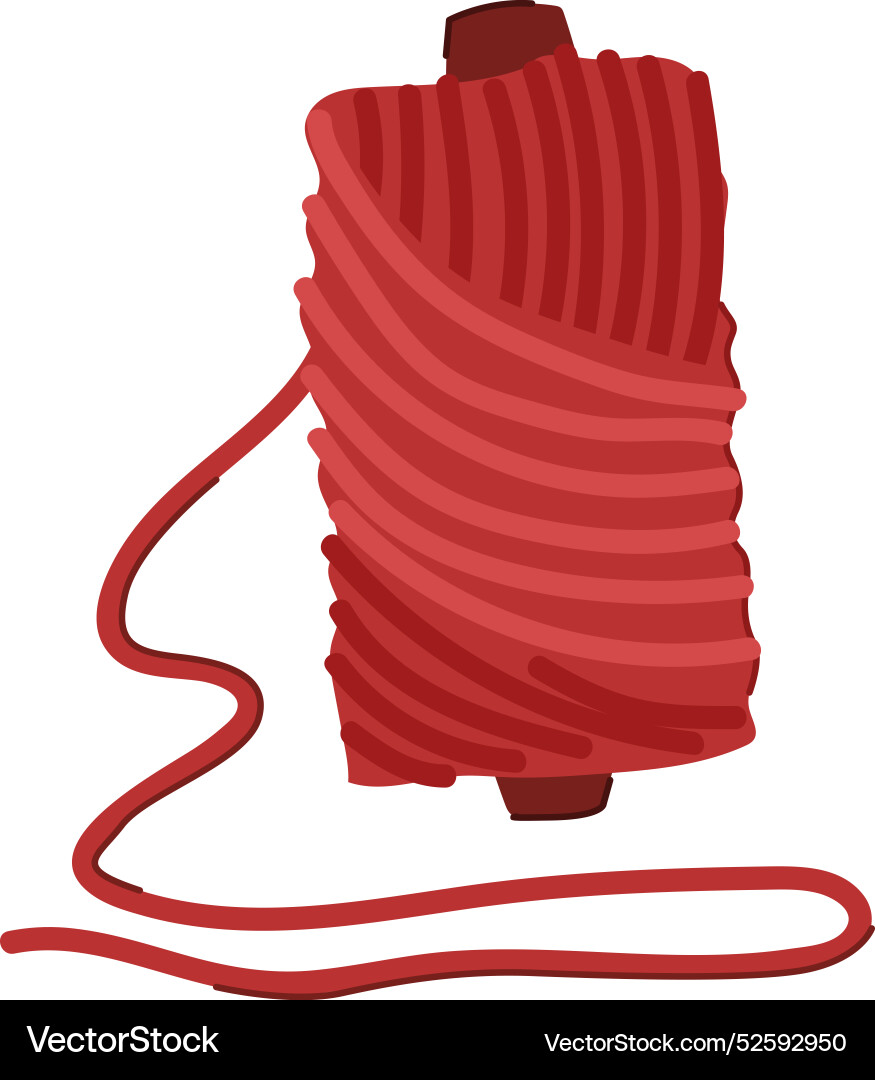 String ball yarn cartoon Royalty Free Vector Image